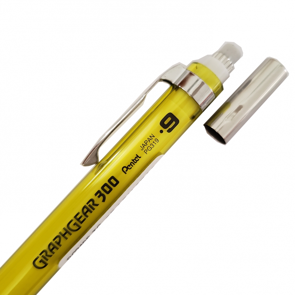 Карандаш механический Pentel GraphGear 300 желтый корпус 0,9мм - 485 руб.