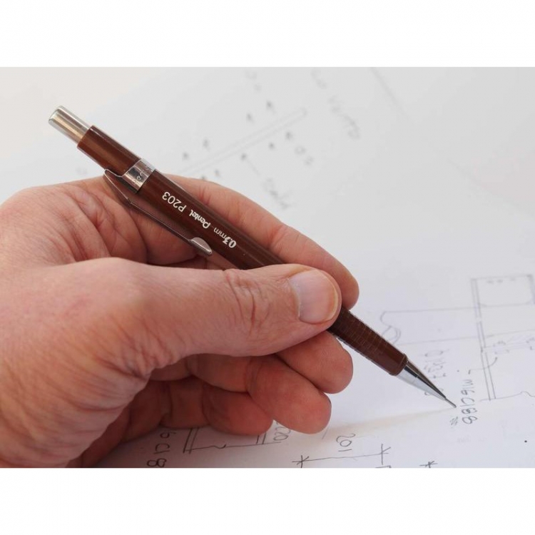 Карандаш механический Pentel P203-E коричневый корпус 0,3мм - 499 руб.