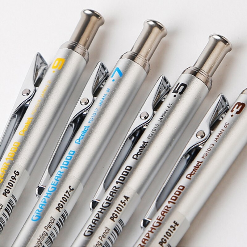 Карандаш механический Pentel GraphGear 1000 серебряный корпус 0,5мм - 1 ...